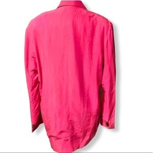 Express | Jackets & Coats | Vintage Nos Express Blazer 0 Silk Hot Pink ...